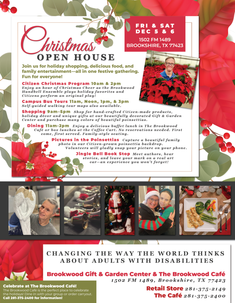 Christmas Open House Dec. 5 & 6 - The Brookwood Community