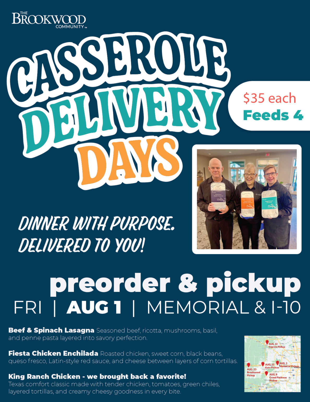 Brookwood Casserole Delivery Day Memorial Area - Aug. 1 - The Brookwood ...